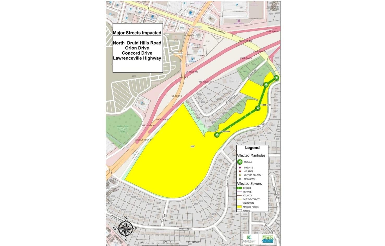 Orion Drive sewer improvements get underway May 13 | DeKalb County ...