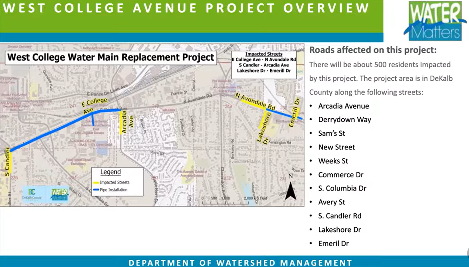 10-month water main project on W. College Ave. starts soon | DeKalb ...