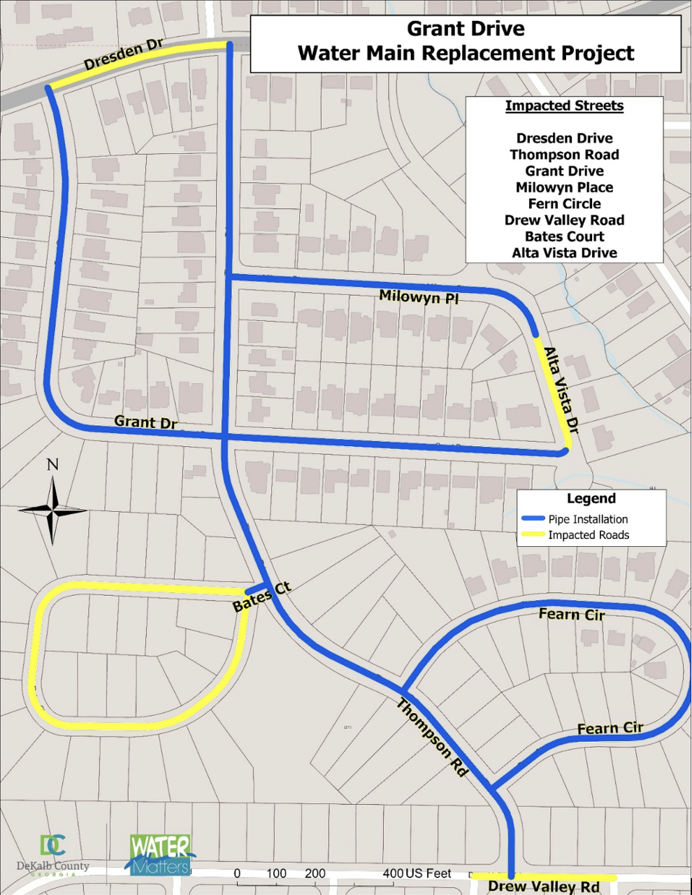 Grant Drive water main replacement project begins Feb. 2 | Brookhaven ...