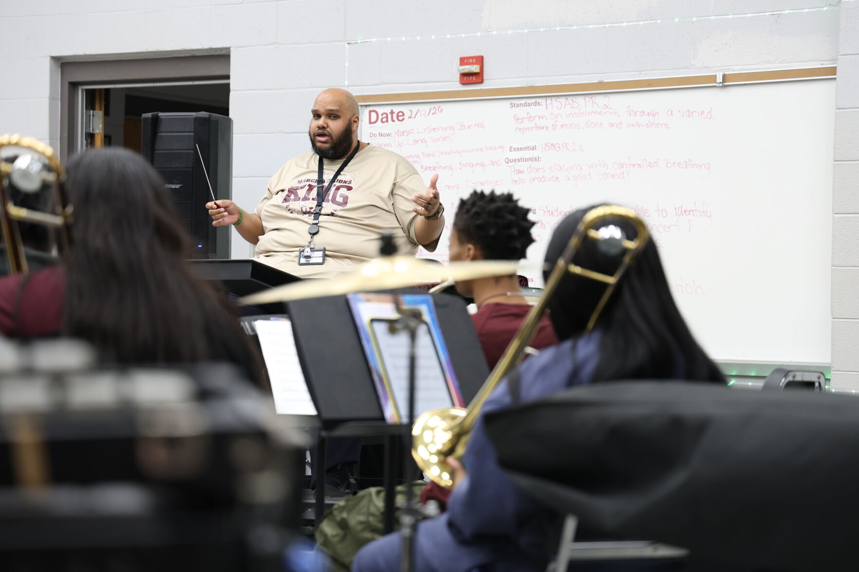 MLK High School band director is a leader of Kings | Schools ...
