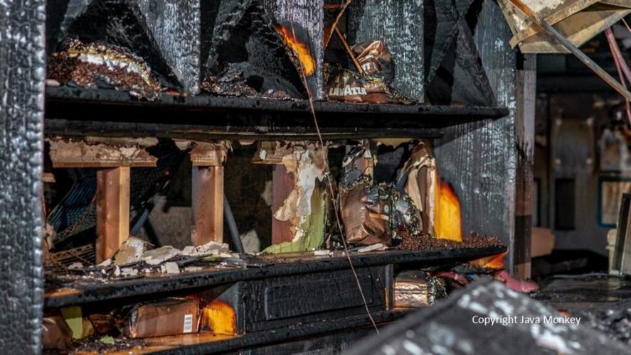 (PHOTOS) Images reveal damage to interior of Java Monkey following fire ...