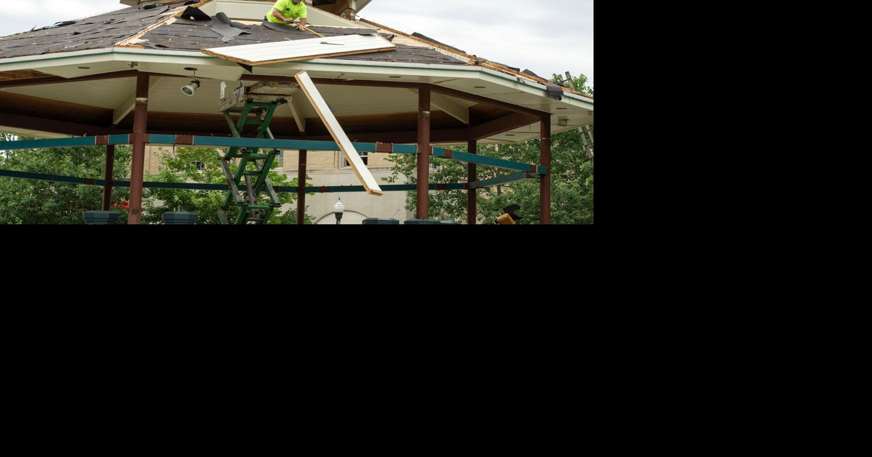 Demolition of Decatur Square bandstand in full swing | Decatur ...