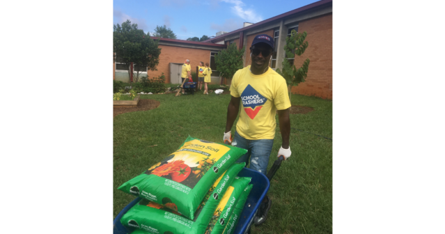 Volunteers revamp pollinator garden at Towers High School | Decatur ...