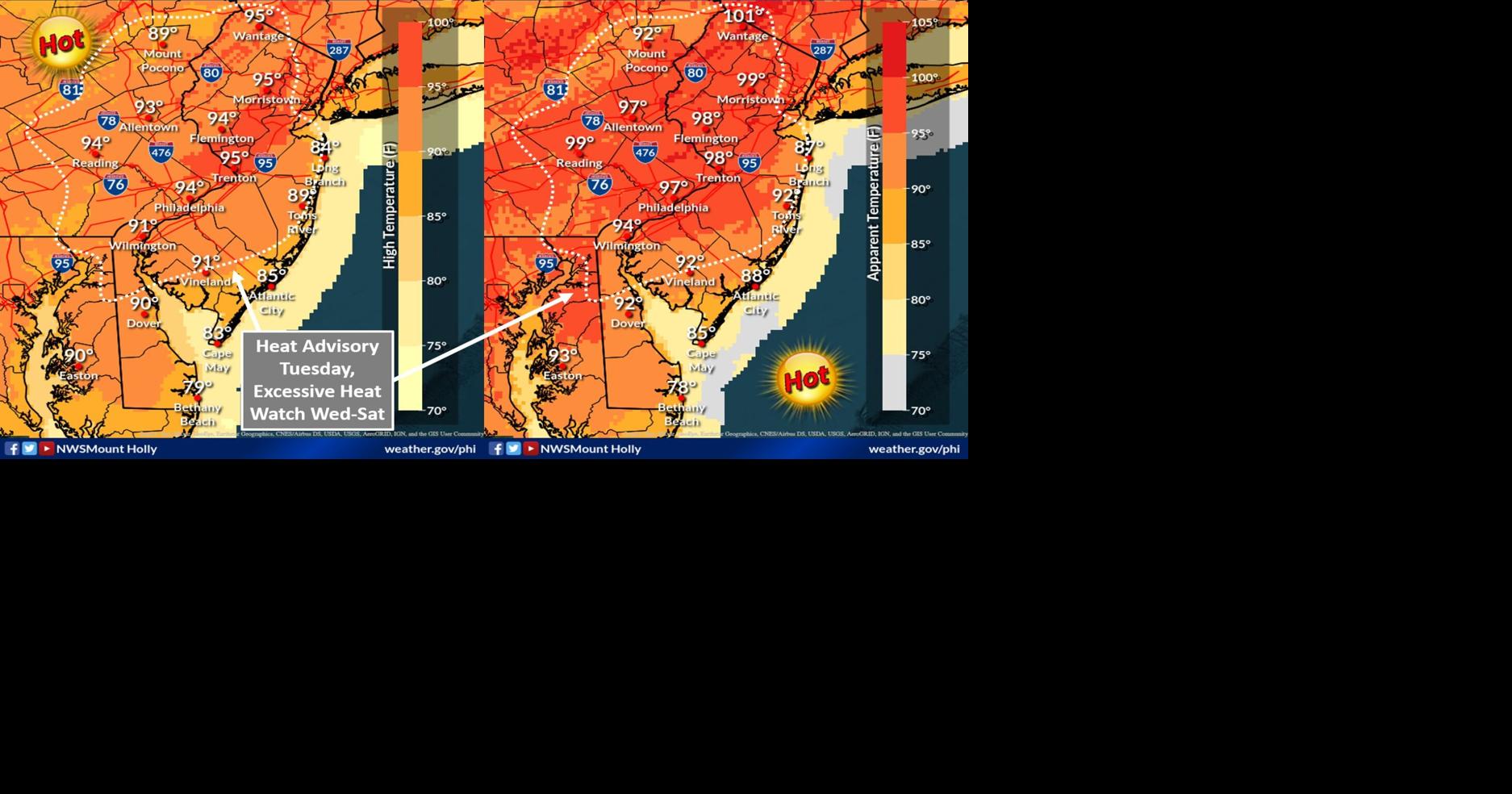 Possible record-breaking heat wave coming to Delaware | Delaware ...