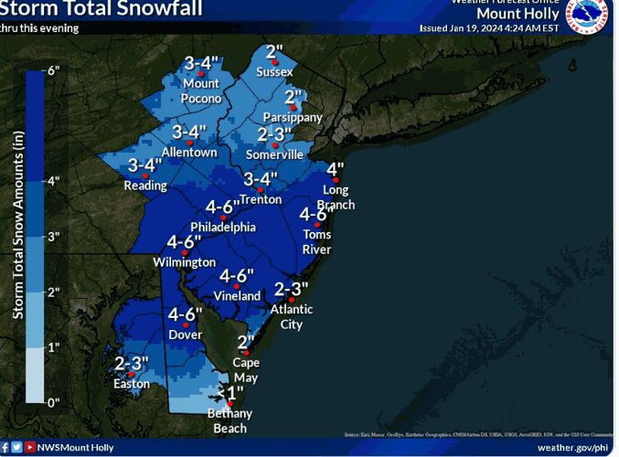 Delaware sees snow in large portion of state | Kent County ...