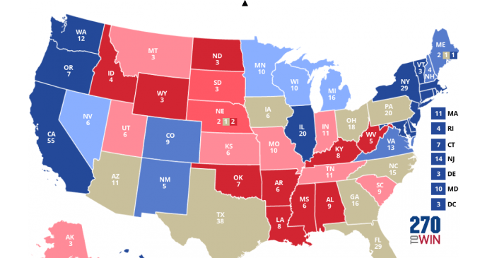 A 270 to Win map crunches poll numbers for Biden, Trump | Archives ...