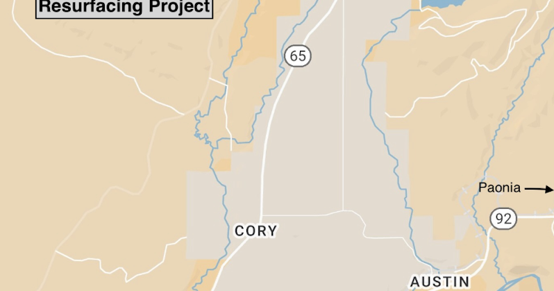 CDOT describes CO 65 resurfacing project in Cory | News ...