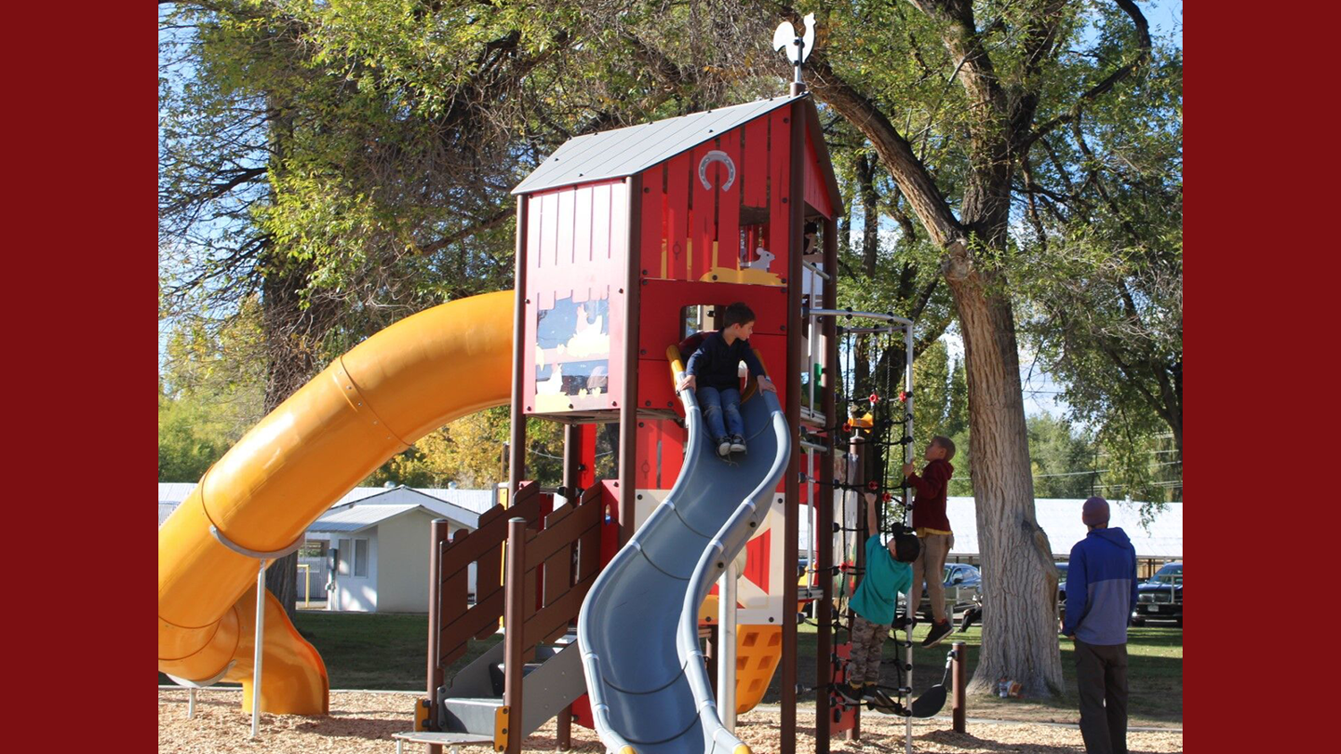 Hundreds enjoy grand opening of new fairgrounds playground | News ...