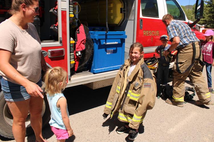 Paonia Volunteer Firemen bring truck to library storyhour, share safety ...