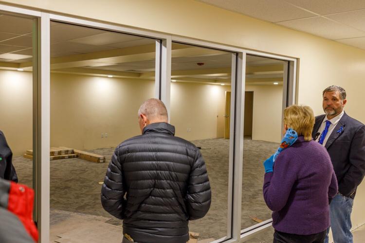Council members tour the nearly-completed library building | News ...