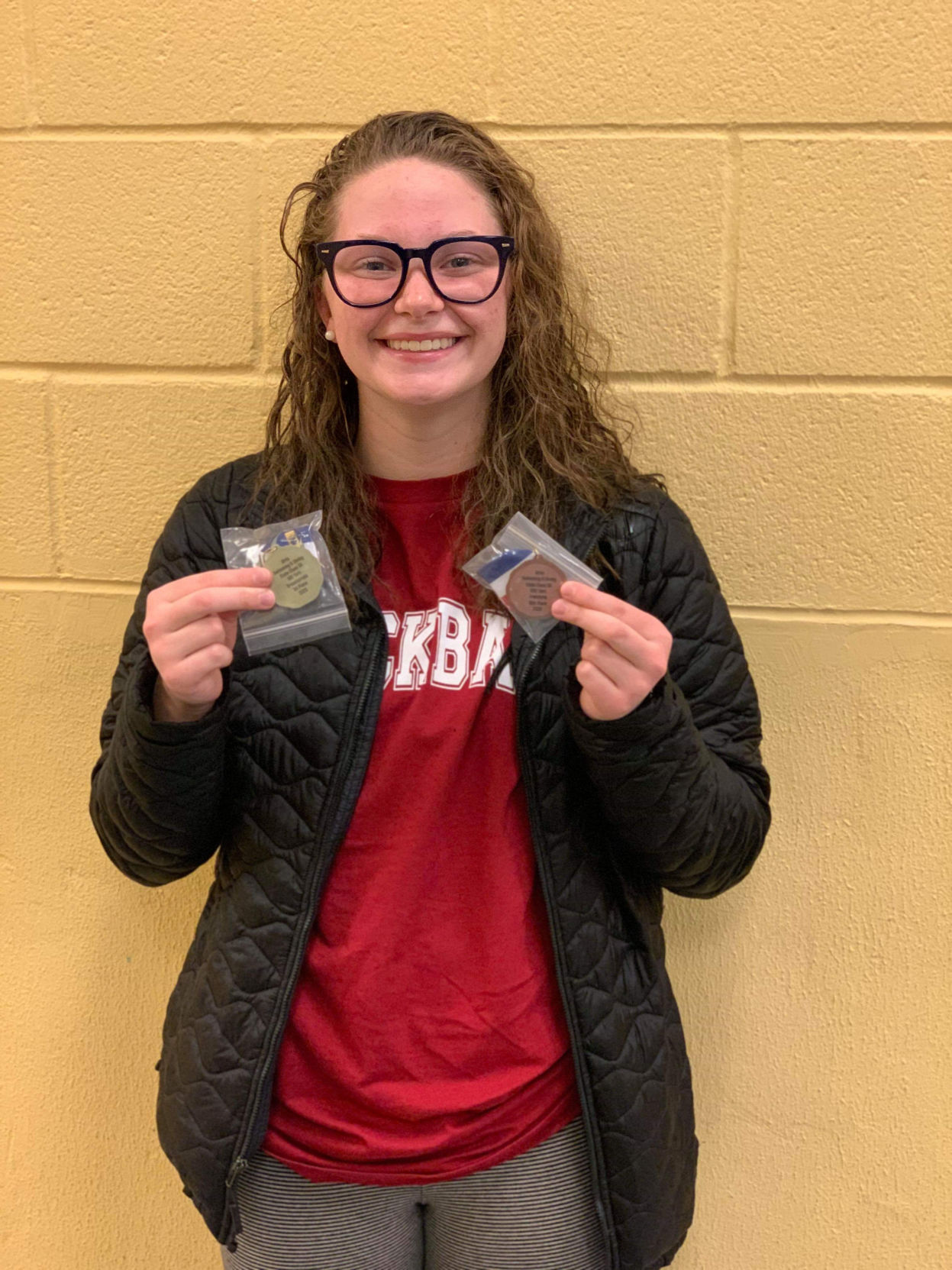 Delta High School's Jillian Carlson Class 3A 100 yard breaststroke ...