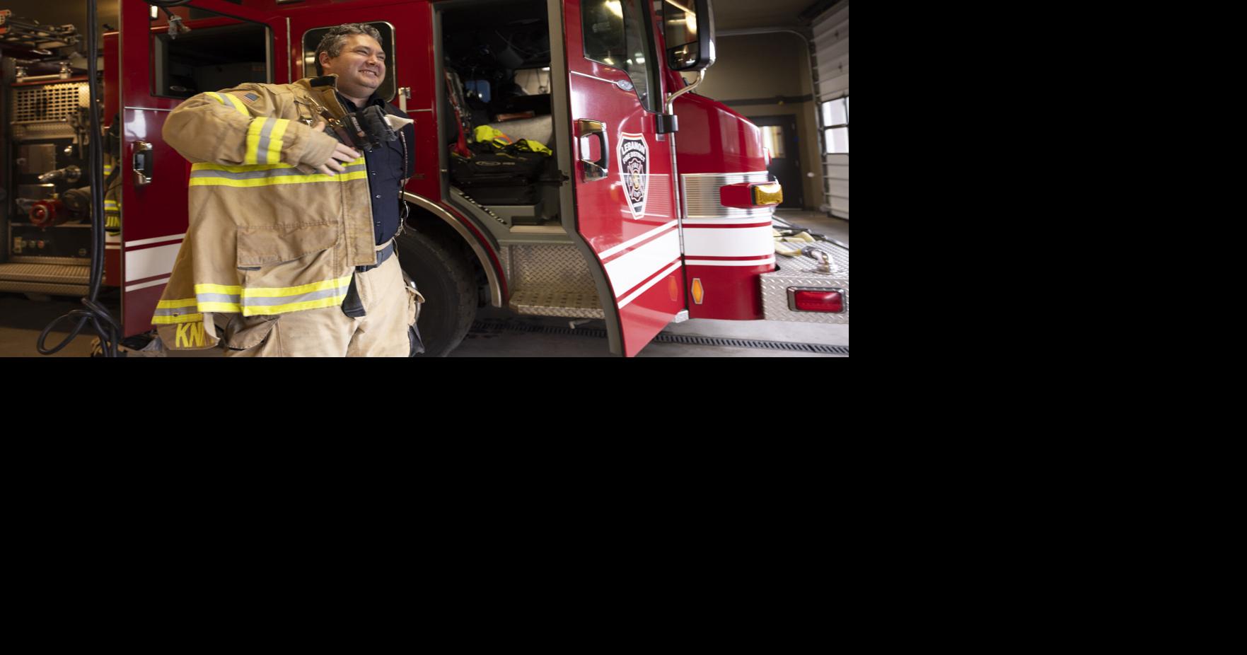 Lebanon EMS_Corey Knipstein + Fire Gear