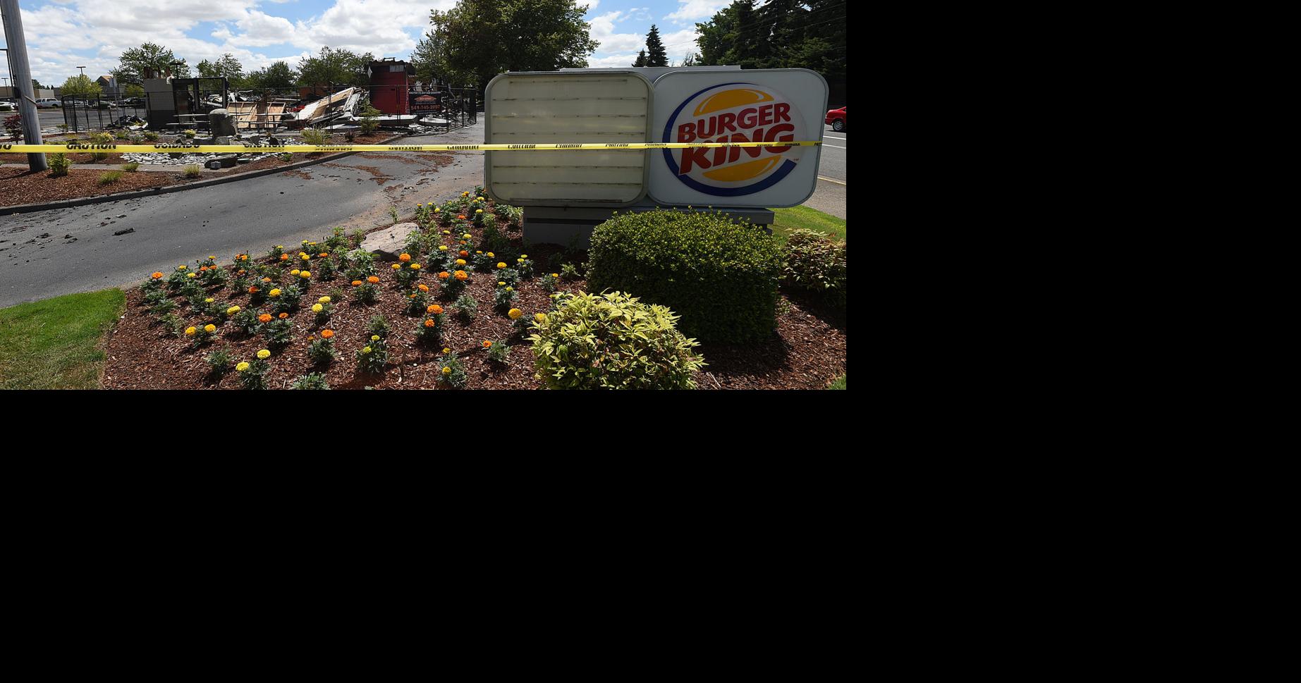 Spilled gas started Burger King fire