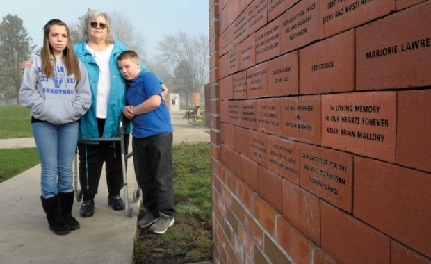 Memorial brick needs fix