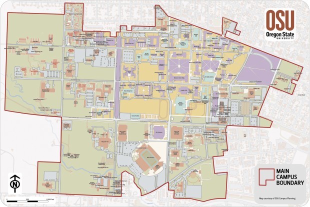 Oregon State Campus Map Pdf - Map