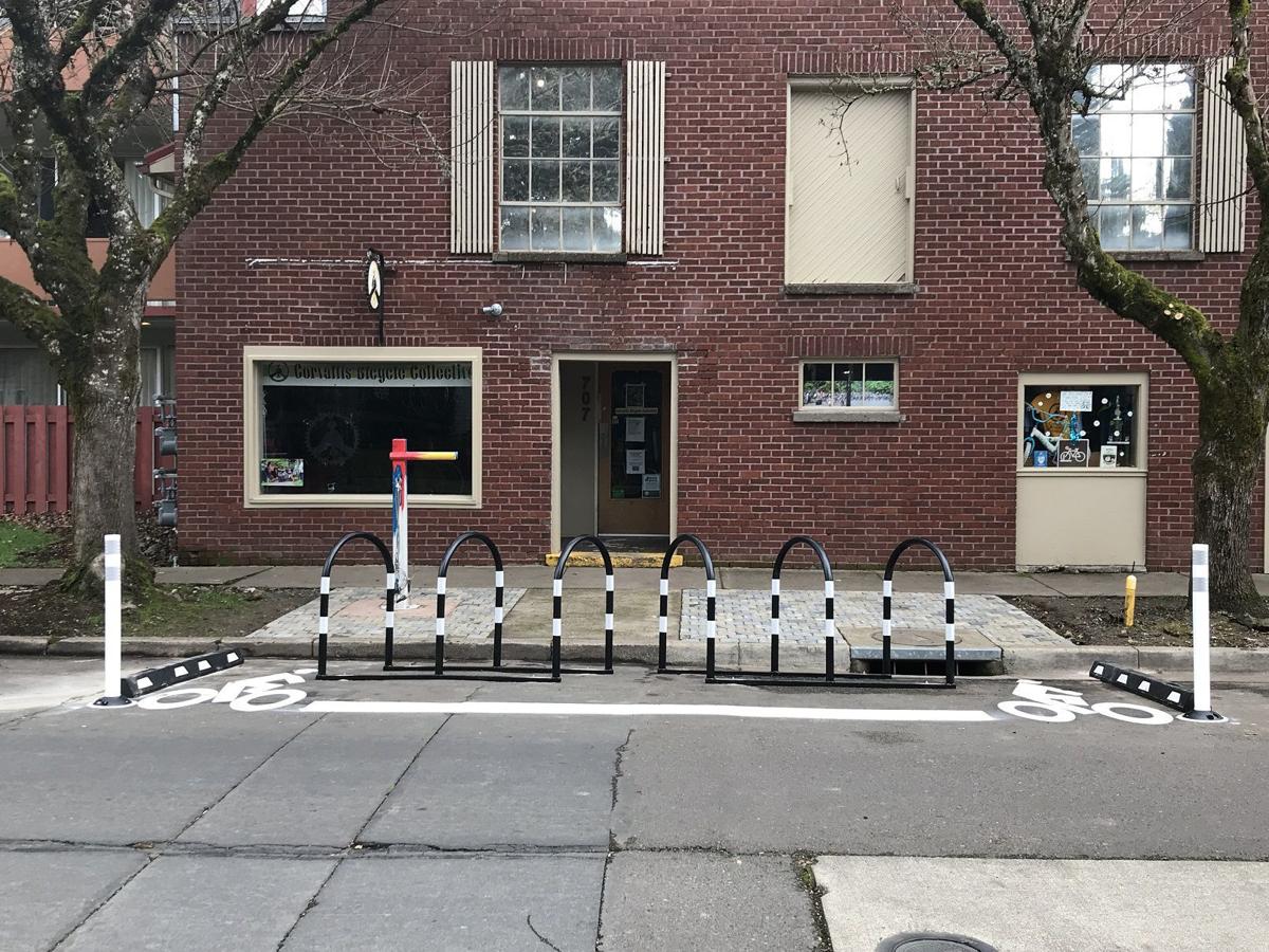 New bike corral installed in Corvallis