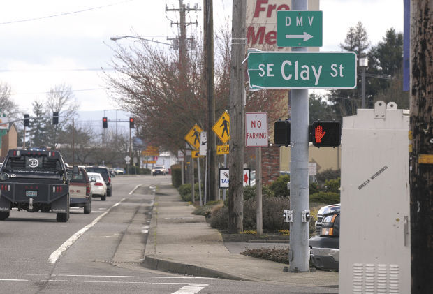 Large sign at Clay, Santiam intersection difficult to miss