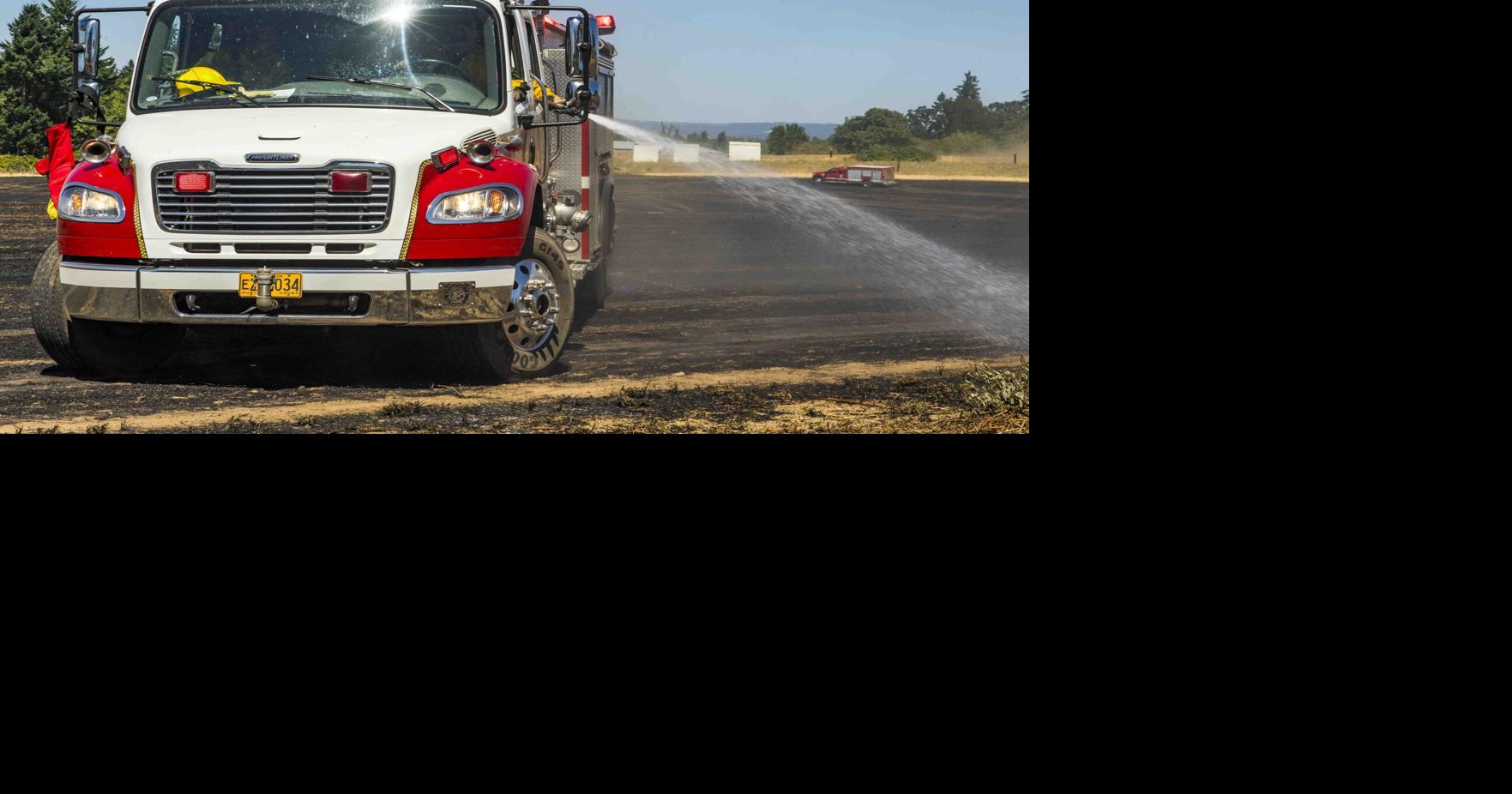 Scio-area fire burns wheat field