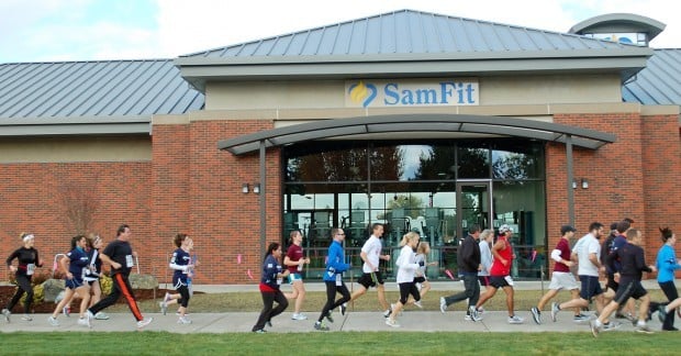 Run, ribbon cutting mark opening of SamFit center
