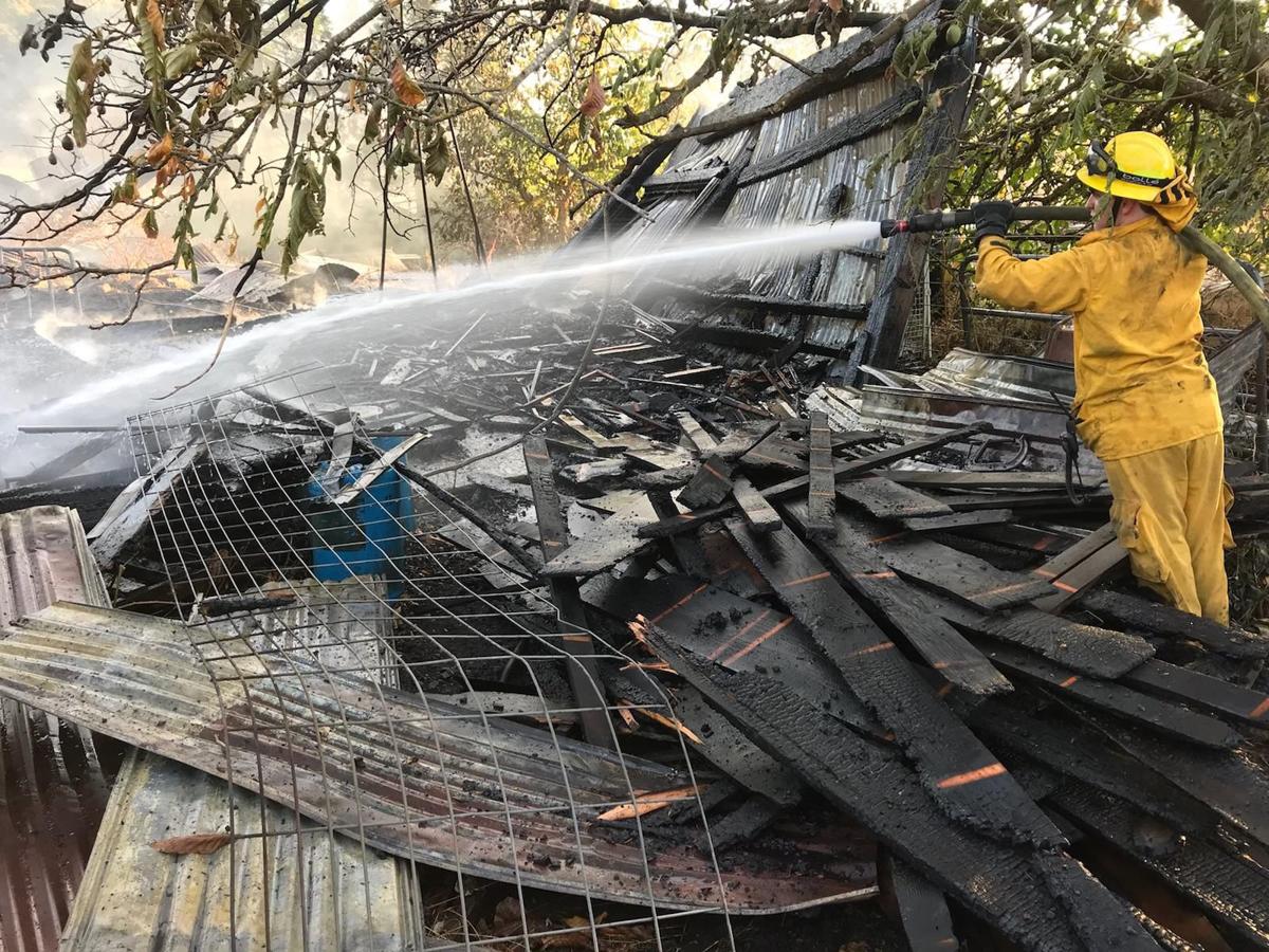 Scio fire destroys barn, damages machine shop | Local | democratherald.com