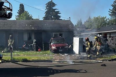 Lebanon multiple vehicle fire ends in explosion, kills one