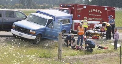Three injured in crash at Dever-Conner
