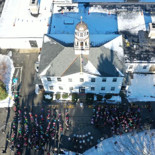The belfry is back: Historic bell tower returns to Atkinson Academy ...