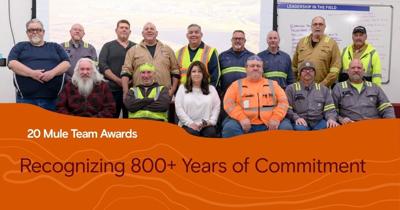 Rio Tinto Borates Boron Operations recognizes longest serving Mules ...