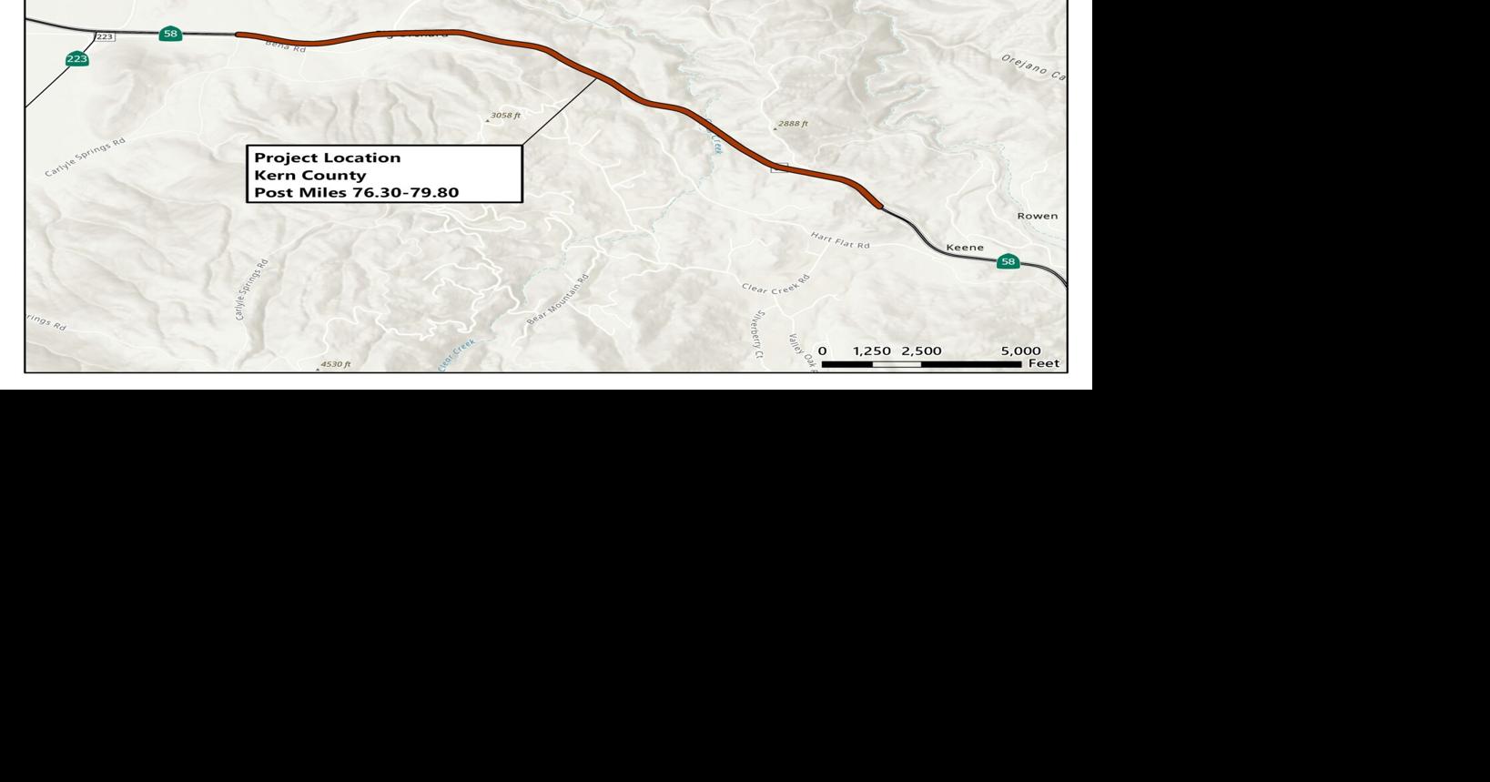 CalTrans Dist. 9 Truck Climbing Lane Proposed Project on Highway 58 ...
