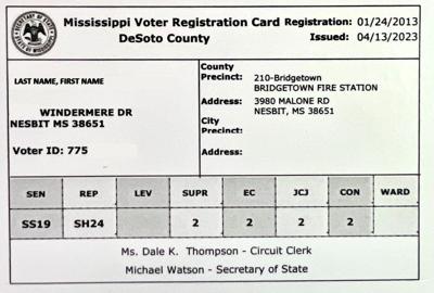 Voter card registration notification | News | desototimes.com
