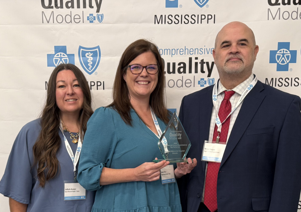 Blue Cross & Blue Shield of Mississippi recognizes Baptist DeSoto for ...