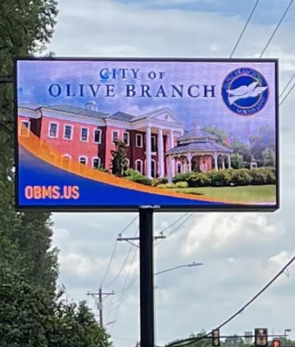 Olive Branch adds new digital sign at City Park | News | desototimes.com