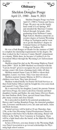 Sheldon Douglas Poage | Obituaries | douglas-budget.com