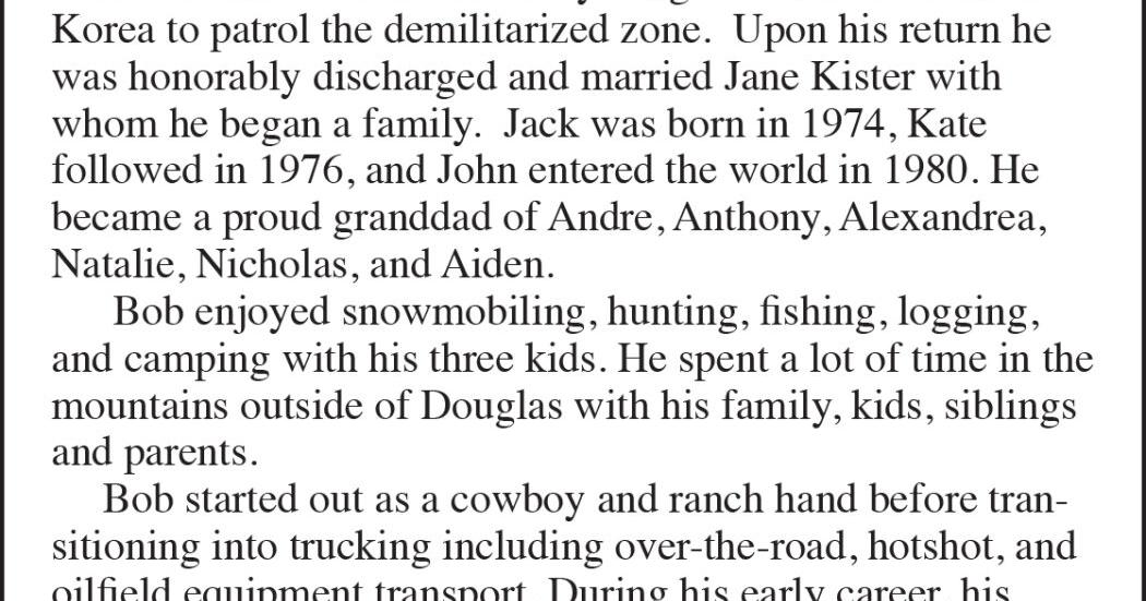 Robert “Bob” Bryson | Obituaries | douglas-budget.com