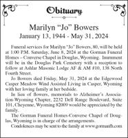 Obituaries | douglas-budget.com