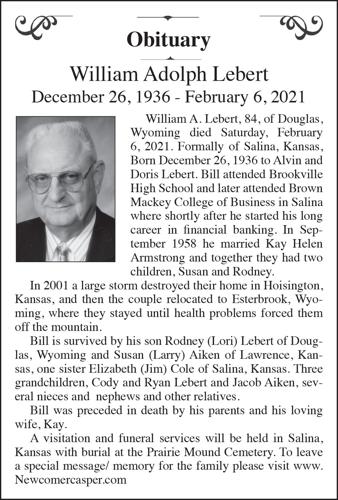 William Adolph Lebert | Obituaries | douglas-budget.com