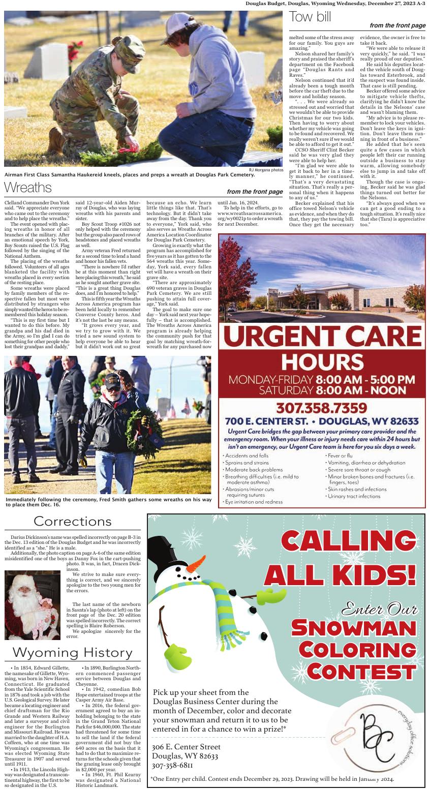 Page A031 | e-Edition | douglas-budget.com