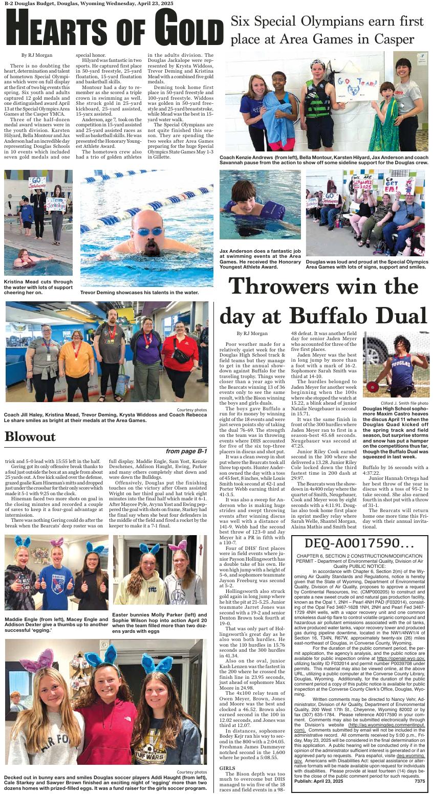 Page B020 | e-Edition | douglas-budget.com