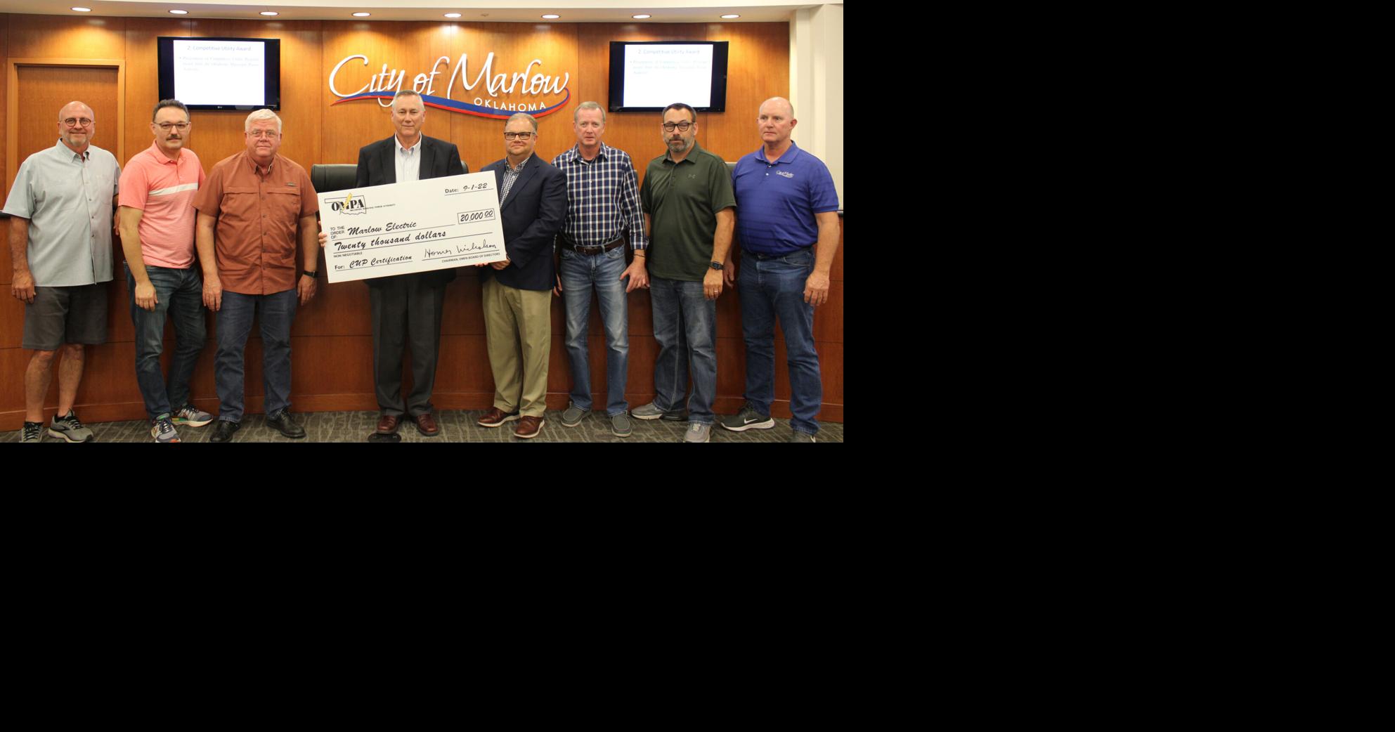 Marlow Electric receives $20,000 with OMPA’s CUP recertification | Community | duncanbanner.com