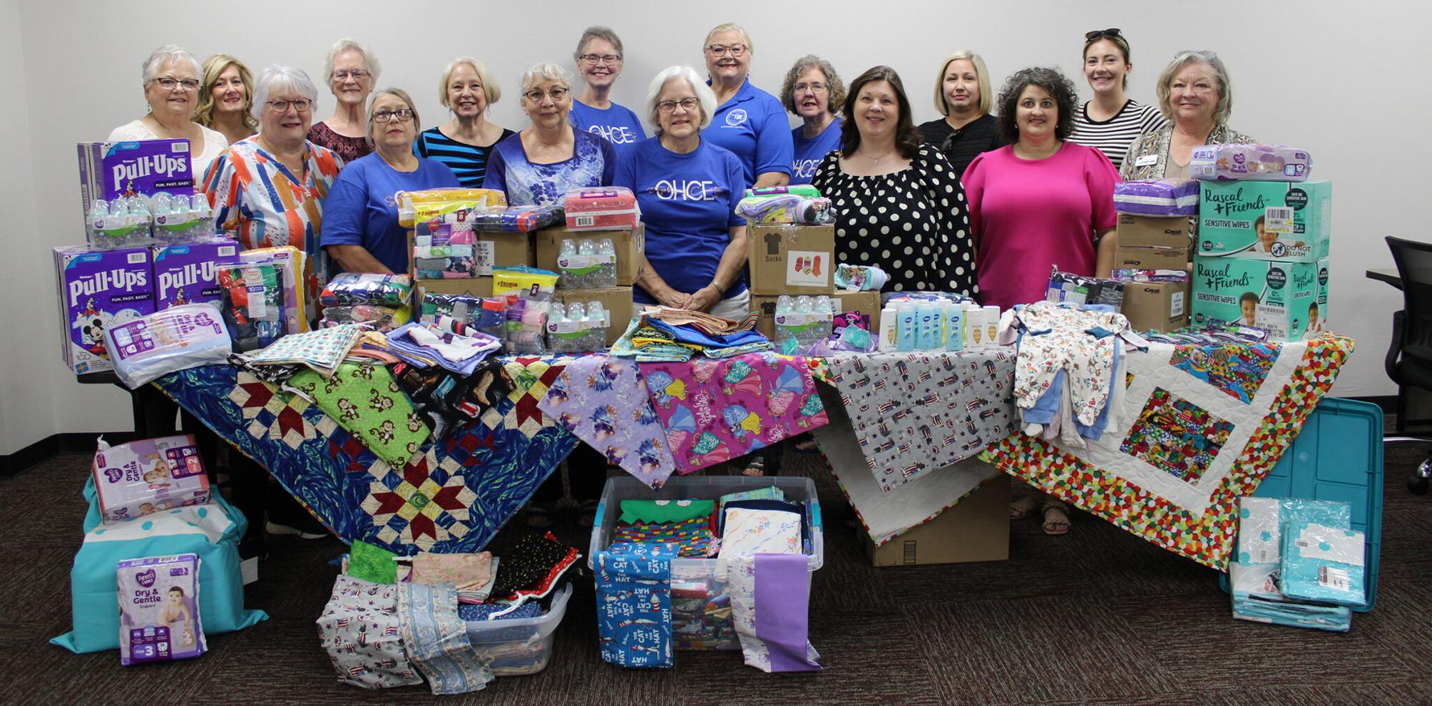 OHCE members donate multitude of supplies to DHS foster care ...
