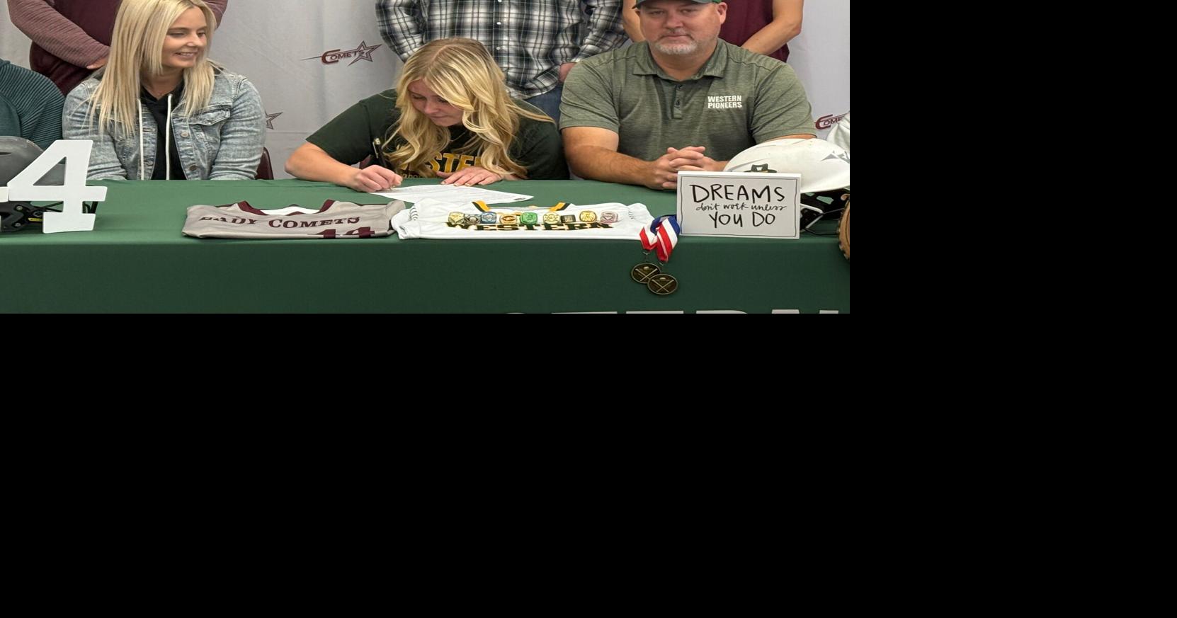 Kassidee Thompson signs with Western Oklahoma State College for ...