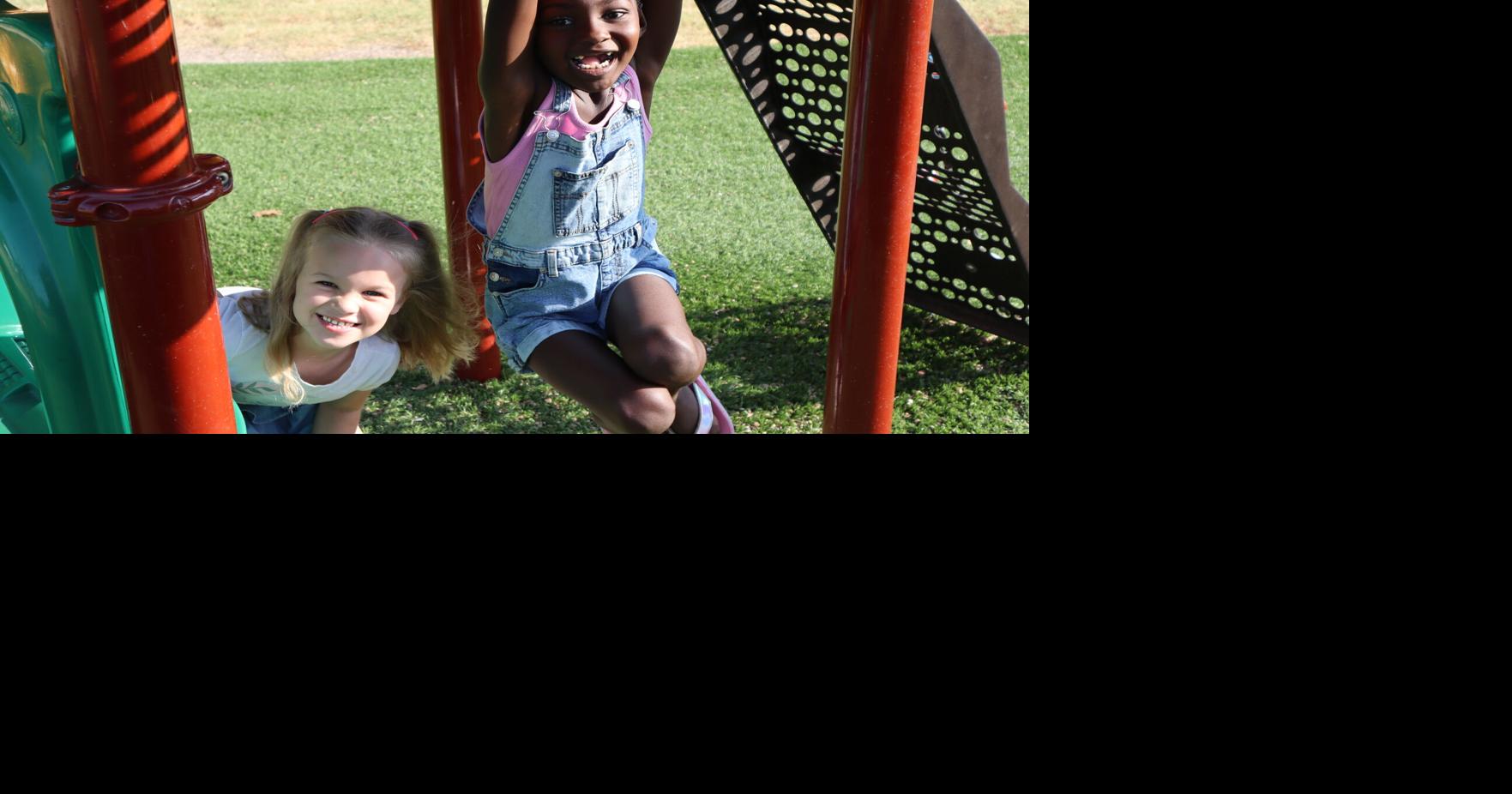 Duncan elementary kids see new playground equipment, new signage pops ...