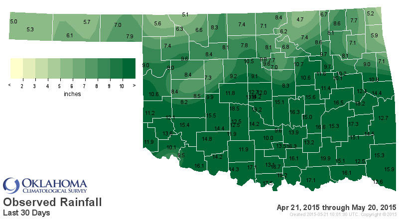 Areas of Oklahoma on track to break record rainfall | News ...