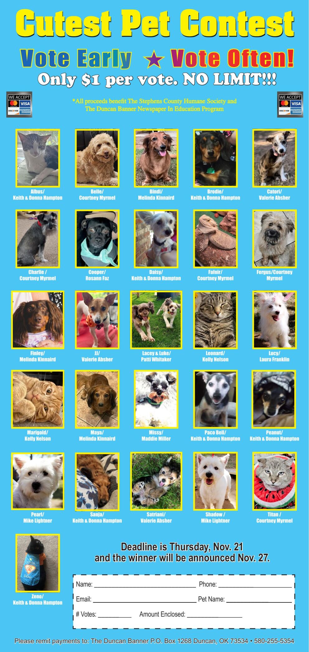 Cutest Pet Contest 2024 | Community | duncanbanner.com