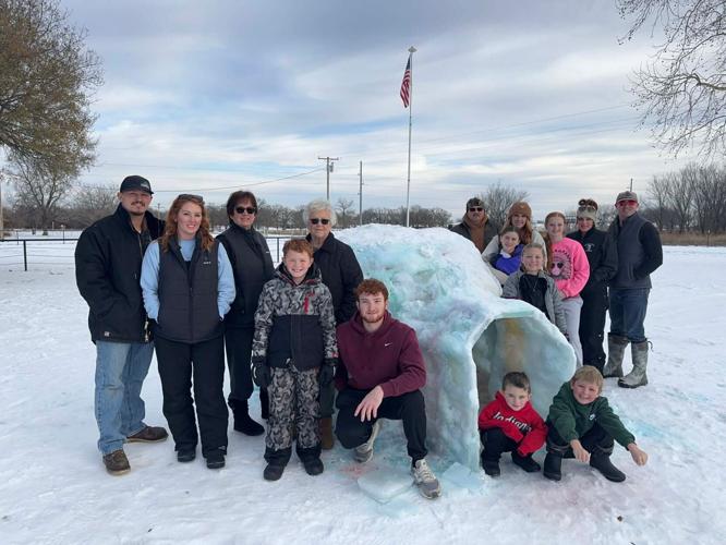Frozen in time: Area family inspired to build igloo after winter storm ...