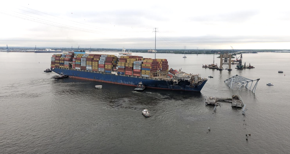 Container ship Dali refloated, moved away from Key Bridge | Key Bridge ...