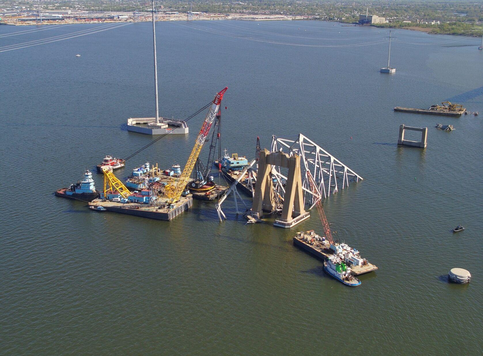 Key Bridge cleanup continues piece by piece | News | dundalkeagle.com