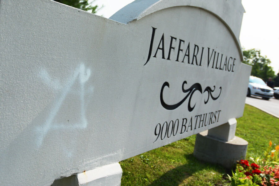 Vandals spray paint hate messages outside Vaughan Islamic centre