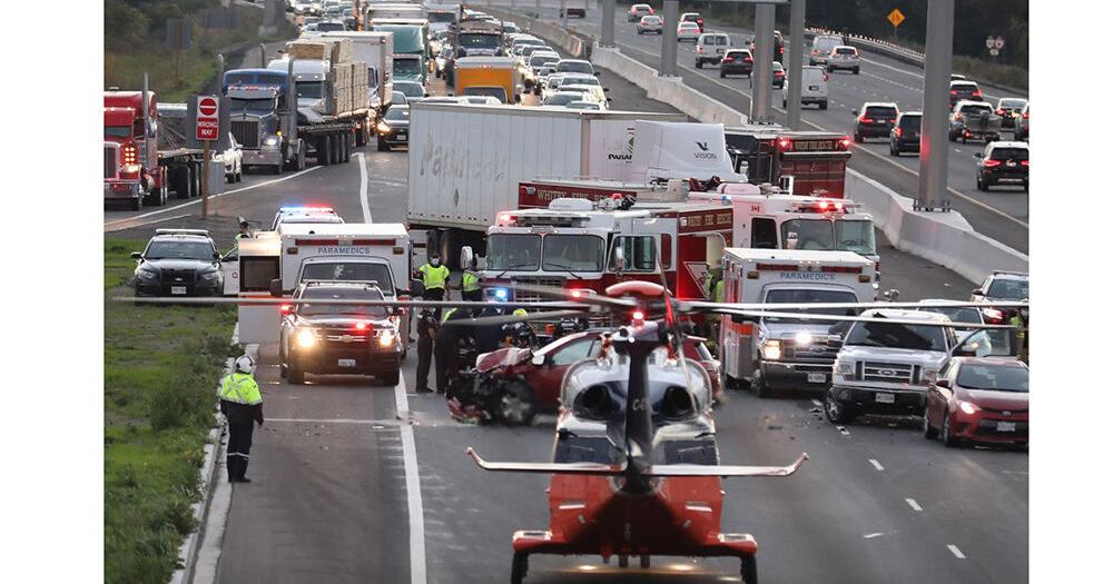 UPDATE: One driver critical after chain-reaction crash on Hwy. 401 in ...