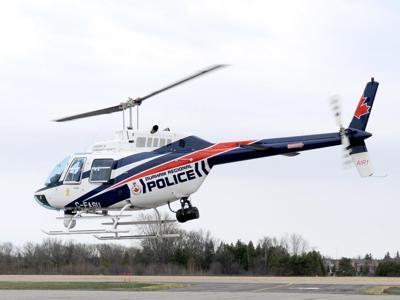 Durham police chopper trails speeding bikes in Bowmanville